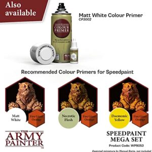 The Army Painter Speedpaint Mega Paint Set Brush Combo, 24 Bottles of Non Toxic 18ml Acrylic Paints including 2 Paint Brush for Mini Figures and Miniature Model Painting