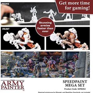 The Army Painter Speedpaint Mega Paint Set Brush Combo, 24 Bottles of Non Toxic 18ml Acrylic Paints including 2 Paint Brush for Mini Figures and Miniature Model Painting