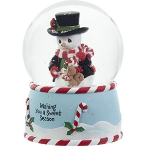 Precious Moments 221103 Wishing You A Sweet Season Annual Snowman Musical Resin/Glass Snow Globe