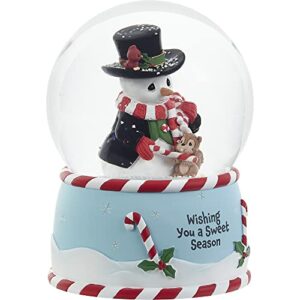 Precious Moments 221103 Wishing You A Sweet Season Annual Snowman Musical Resin/Glass Snow Globe