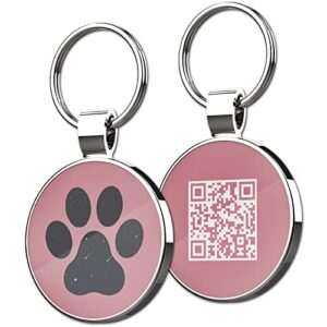 myluckytag qr code pet id tags dog tags - pet online profile - scan qr receive instant pet location alert email