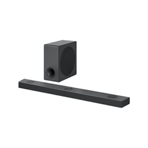 lg sound bar and wireless subwoofer s90qy - 5.1.3 channel, 570 watts output, home theater audio with dolby atmos, dts:x, and imax enhanced, black