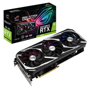 asus rog strix nvidia geforce rtx 3060 v2 oc edition gaming graphics card (pcie 4.0, 12gb gddr6, hdmi 2.1, displayport 1.4a, axial-tech fan design, 2.7-slot, super alloy power ii) (renewed)