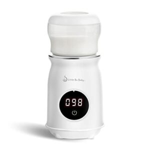 little bo baby portable bottle warmer, travel bottle warmer for breastmilk and formula bottle warmer digital display perfect temperature wireless bpa free