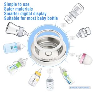 Little Bo Baby Portable Bottle Warmer, Travel Bottle Warmer for Breastmilk and Formula Bottle Warmer Digital Display Perfect Temperature Wireless BPA Free