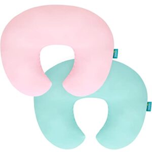 nursing pillow cover 2 pack fit boppy nursing pillow breathable & skin-friendly nursing pillow slipcovers for breastfeeding mom comfortable & machine washable nursing pillow covers