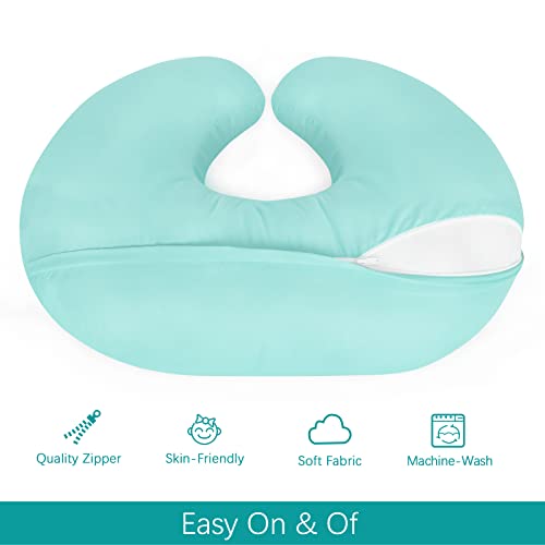 Nursing Pillow Cover 2 Pack Fit Boppy Nursing Pillow Breathable & Skin-Friendly Nursing Pillow Slipcovers for Breastfeeding Mom Comfortable & Machine Washable Nursing Pillow Covers