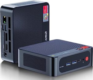 beelink mini pc, amd ryzen 5 5500u (6c/12t up to 4.0ghz), 16g ddr4 500gb m.2 2280 nvme ssd, win 11 pro ser5 mini desktop computer 4k@60hz output hdmi2.0/dp/type-c/wifi 6/bt5.2/usb3.2/htpc/gaming/home