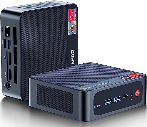 Beelink Mini PC, AMD Ryzen 5 5500U (6C/12T up to 4.0Ghz), 16G DDR4 500GB M.2 2280 NVMe SSD, Win 11 Pro SER5 Mini Desktop Computer 4K@60Hz Output HDMI2.0/DP/Type-C/WiFi 6/BT5.2/USB3.2/HTPC/Gaming/Home