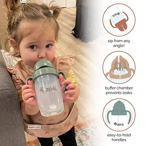 Any angle straw sippy cup | ZoLi BOT 2.0 weighted straw sippy copper rust burnt orange, most loved training sippy cup, toddler transition straw cup, sippy cup with handles