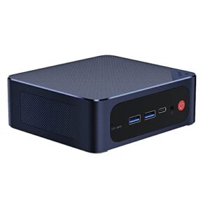 beelink mini pc 10 cores 12th generation intel i5-1235u(up to 4.4ghz),tdp 55w 16g ddr4 3200mhz ram，500gb m.2 nvme pcle 4.0 ssd mini desktop computers, wifi6/bt5.2, dual display business mini computers