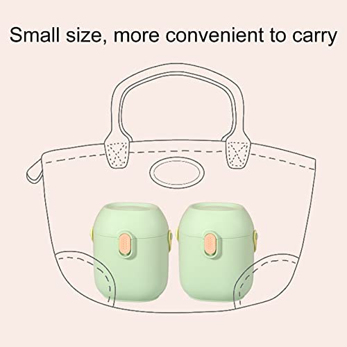 SLDHFE Baby Formula Dispenser Travel Container, Toddler Milk Powder Portable Formulav Storage Snack Containers with Scoop and Carry Handle, for Toddlers Kids (Green)