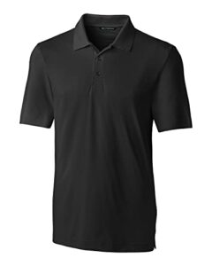 cutter & buck forge stretch mens big & tall polo, black, xlt