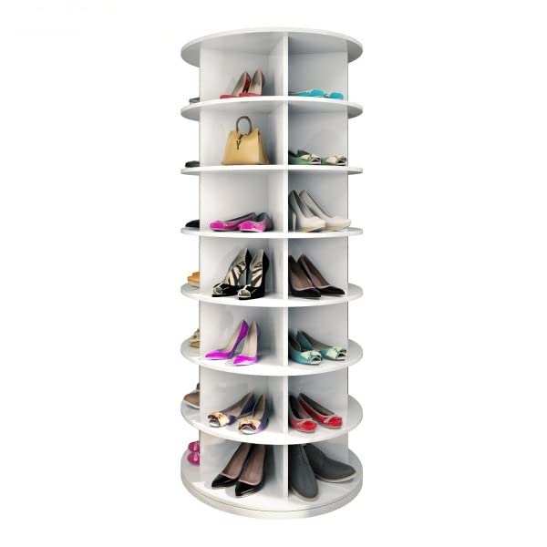 Weinstein storage Rotating shoe rack 360° original, Spinning shoe rack, Rotating shoe rack tower, Lazy susan, Reloving, Shoe rack,original 7-tier hold over 35 pairs of shoes