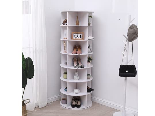 Weinstein storage Rotating shoe rack 360° original, Spinning shoe rack, Rotating shoe rack tower, Lazy susan, Reloving, Shoe rack,original 7-tier hold over 35 pairs of shoes