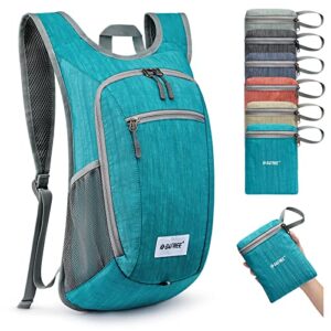 g4free 10l/15l hiking backpack lightweight packable hiking daypack small travel outdoor foldable shoulder bag(teal blue)