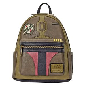 loungefly star wars boba fett original cosplay womens double strap shoulder bag purse