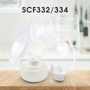 Begical Breast Pump Parts Compatible with Philips Avent Electric Breastpump SCF332/334 ; Incl. Flange, Valve, Tube, Massage Cushion, Silicone Diaphragm, Cap; Not Original Avent Pump Parts