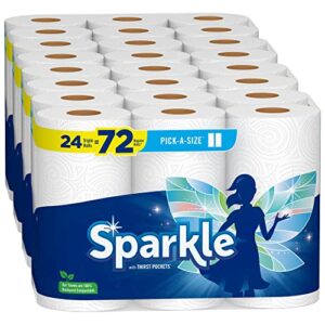 sparkle® pick-a-size® paper towels, 24 triple rolls = 72 regular rolls