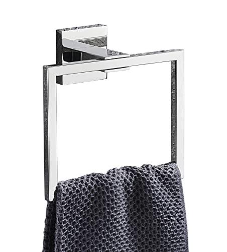 Hand Towel Bar, Bathroom Accessories Towel Holder, SUS304 Stainless Steel Hand Towel Rack Chrome Polish Finished, Bath Hardware Square Towel Rod, Wall Mounted.