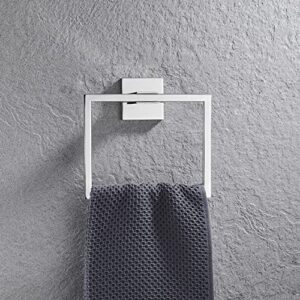 Hand Towel Bar, Bathroom Accessories Towel Holder, SUS304 Stainless Steel Hand Towel Rack Chrome Polish Finished, Bath Hardware Square Towel Rod, Wall Mounted.