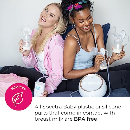 Spectra Baby S2 Plus Premier Electric Breast Pump with Grey Tote Premium Accessory Kit - 28 mm