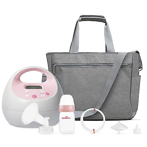 Spectra Baby S2 Plus Premier Electric Breast Pump with Grey Tote Premium Accessory Kit - 28 mm