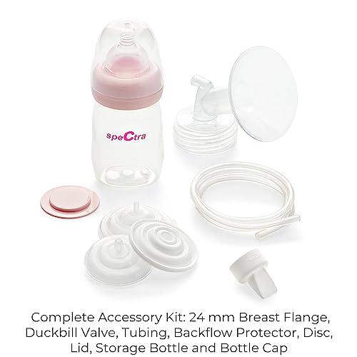 Spectra Baby S1 Plus Premier Rechargeable Breast Pump with Grey Tote Premium Accessory Kit - 24 mm