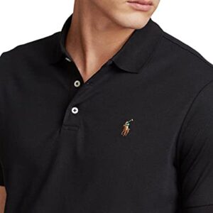 POLO RALPH LAUREN Mens Medium Fit Interlock Pony Shirt- PoloBlackSigPny, L