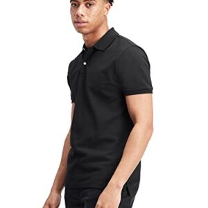 GAP Mens Stretch Pique Polo Shirt, True Black V2, X-Large US