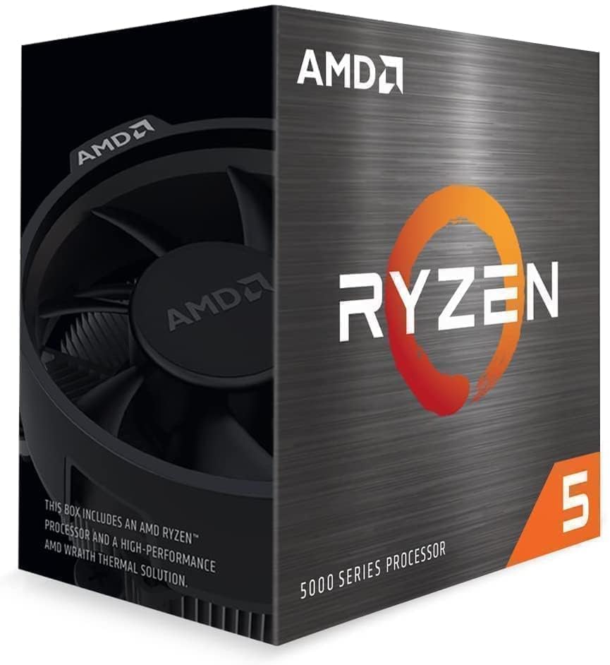 AMD Ryzen™ 5 5500 6-Core, 12-Thread Unlocked Desktop Processor with Wraith Stealth Cooler