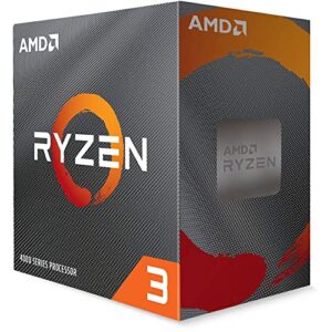 amd ryzen™ 3 4100 4-core, 8-thread unlocked desktop processor with wraith stealth cooler