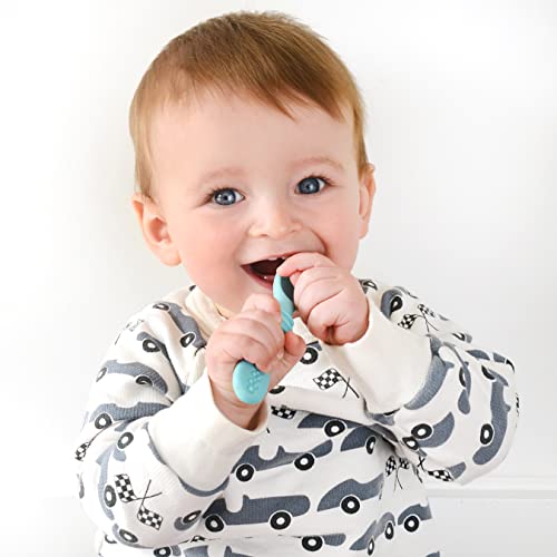 PrimaStella Silicone Chew Spoon Set for Babies and Toddlers - Safety Tested - BPA Free - Microwave, Dishwasher and Freezer Safe