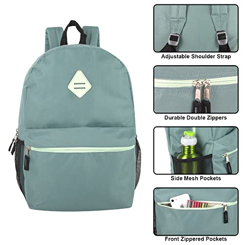 Trail maker 24 Pack Wholesale 19 Inch Backpacks in Bulk for Kids, School, for Adults for Nonprofit