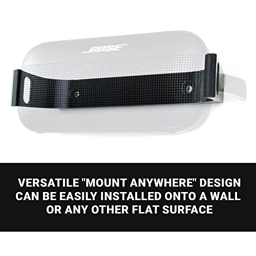 Spartan Mounts Bluetooth Speaker Wall Mount - for Bose Soundlink Flex Bluetooth Speaker, Low Profile, Home, Office, Garage, Dorm, Patio, Auto, RV, Boat, Mount Anywhere Design