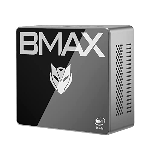 Bmax Mini PC N4020(up to 2.8GHz) 6GB DDR4 128GB eMMC Mini Desktop Computer 4K USB 3.0 x4 HDMI VGA Dual Band WiFi RJ45 BT 4.2 Micro PC Mini Computer