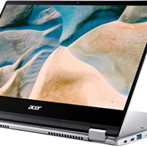 Acer 2023 Newest Spin 514 2-in-1 Convertible Chromebook,AMD Ryzen 3 3250C (Up to 3.5GHz),14 Inch FHD IPS Touchscreen,8GB RAM,128GB eMMC,WiFi,Backlit Keyboard,12+ Hours,Silver