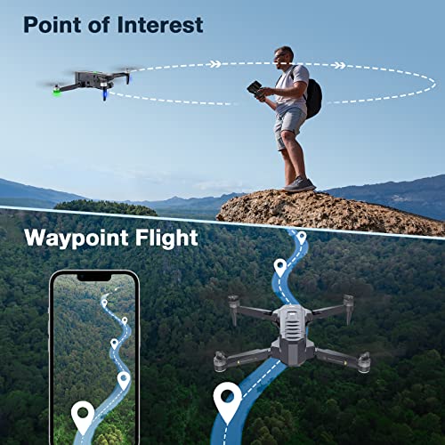 ATTOP Drones with Camera for Adults 4k EIS Camera, 2-Axis Gimbal GPS Drone with Brushless Motor, 60Mins Flight Time, 5G Wi-Fi Transmission, Follow Me, Smart Return Home, 4K Drone with Carrying Case