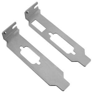 chenjin 2sets low profile / half height slot bracket for hdmi + vga + dvi ati nvidia video graphics card mini computer case