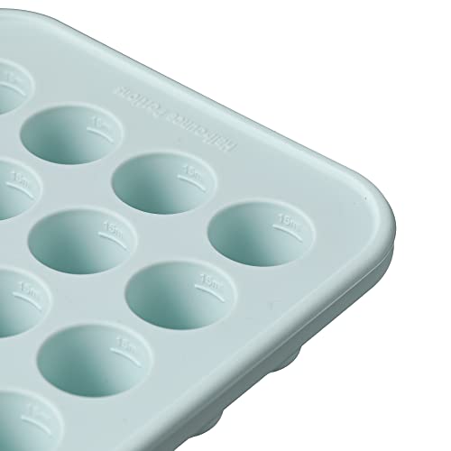 MyMilk by Souper Cubes Half-Ounce Silicone Tray - Freeze and Store Breast Milk and Baby Food - 2 pack - fits any baby bottle (Mint)