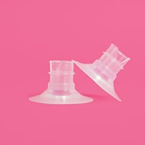 Pumping Pretty Pump Flange Inserts, Compatible with Wearable Breast Pumps, Fits Into 24/25mm Flanges, Breast Pump Accessories, Flange Inserts Suitable for Flat and Elastic Nipples, 2-Pc Set, 19mm