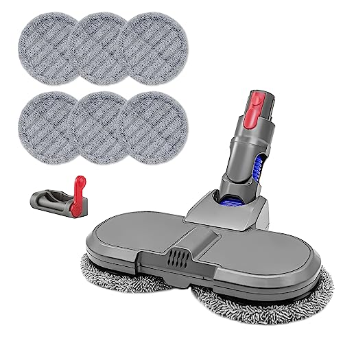 Coodss Electric Cleaner Head Compatible with Dyson V7 / V8 / V10 / V11 Stick Vacuum Sweeping Machine Wet and Dry Dual-use Suction Head Adaptation Cordless Vacuum Cleaner Attachment