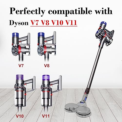 Coodss Electric Cleaner Head Compatible with Dyson V7 / V8 / V10 / V11 Stick Vacuum Sweeping Machine Wet and Dry Dual-use Suction Head Adaptation Cordless Vacuum Cleaner Attachment