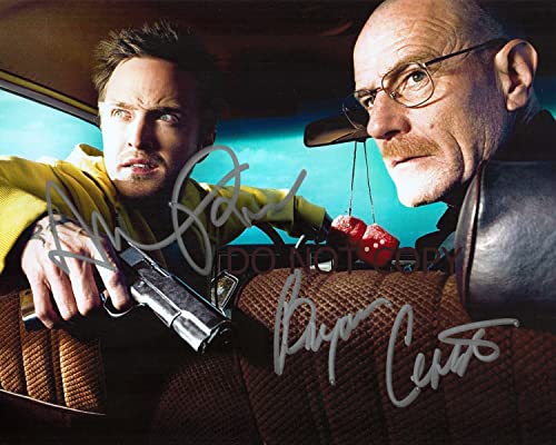 Aaron Paul & Bryan Cranston Autographed Signed Photo 8 x 10 reprint photo picture poster wall art autograph RP