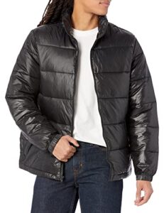 gap mens midweight puffer, true black, x-small us