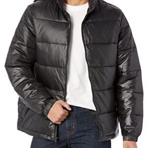 GAP Mens Midweight Puffer, True Black, X-Small US