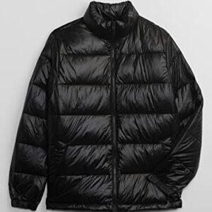 GAP Mens Midweight Puffer, True Black, X-Small US