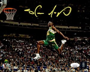 shawn kemp autographed signed 8x10 photo nba seattle supersonics jsa coa