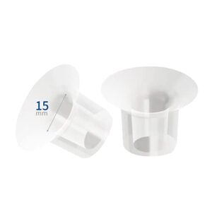 begical clear breastpump flange inserts 15mm for freemie 25mm collection cup/spectra cacacup 24mm breast pump shields/flanges. reduce nipple tunnel down to 15mm