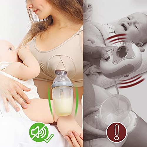 haakaa Gen.3 Silicone Breast Pump 8oz/250ml | Upgraded Detachable Manual Breast Pump and Bottle Design | Multi-Purpose Use with haakaa Attachments, Color: Grey